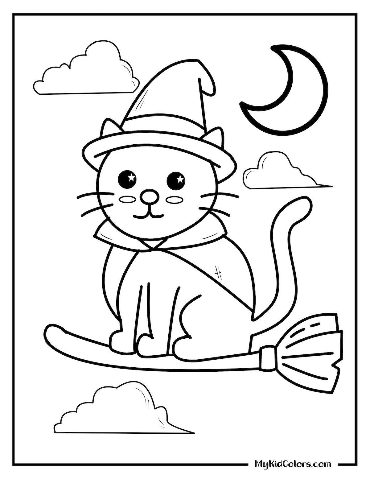 15 Free Cute Halloween Coloring Pages for Kids and Families
