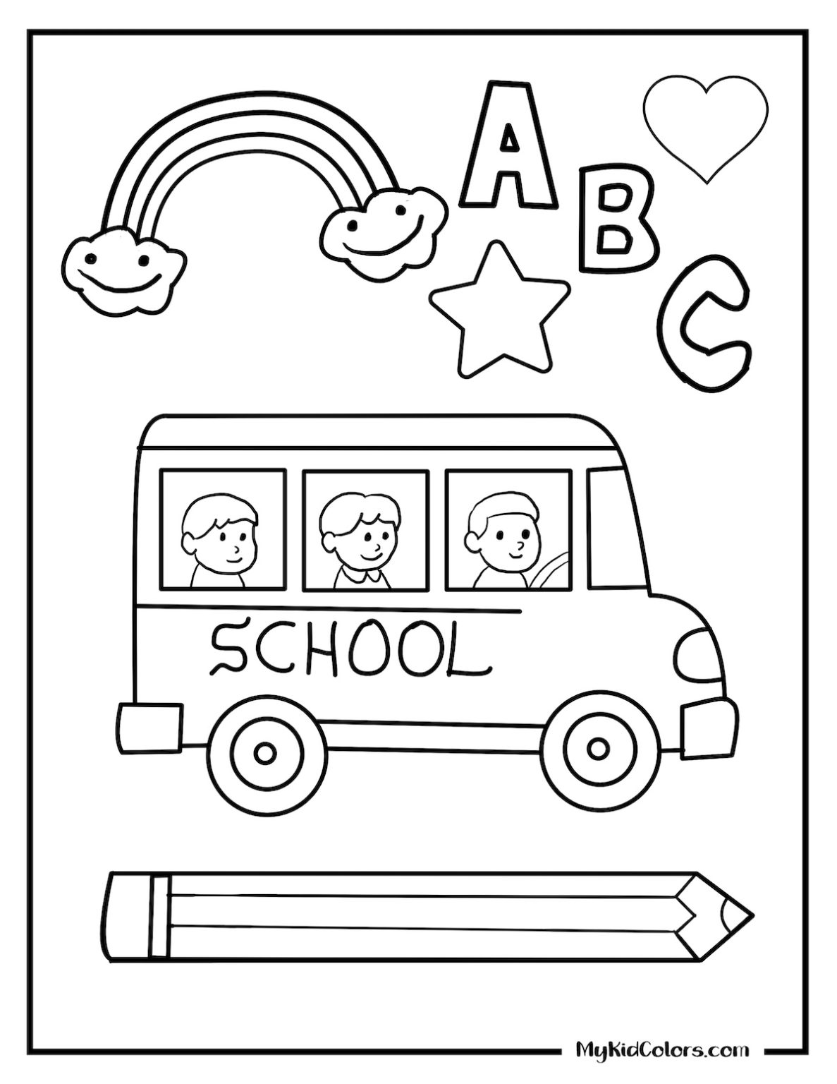15 Free Kindergarten Coloring Pages for Kids