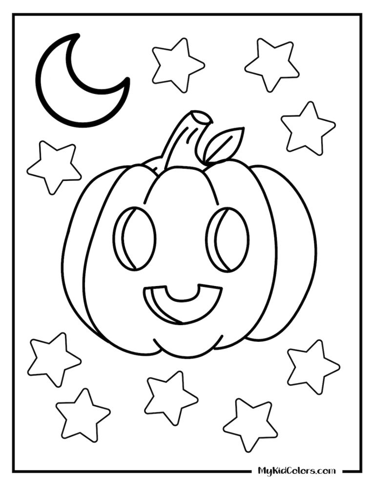 15 Free Cute Halloween Coloring Pages for Kids and Families