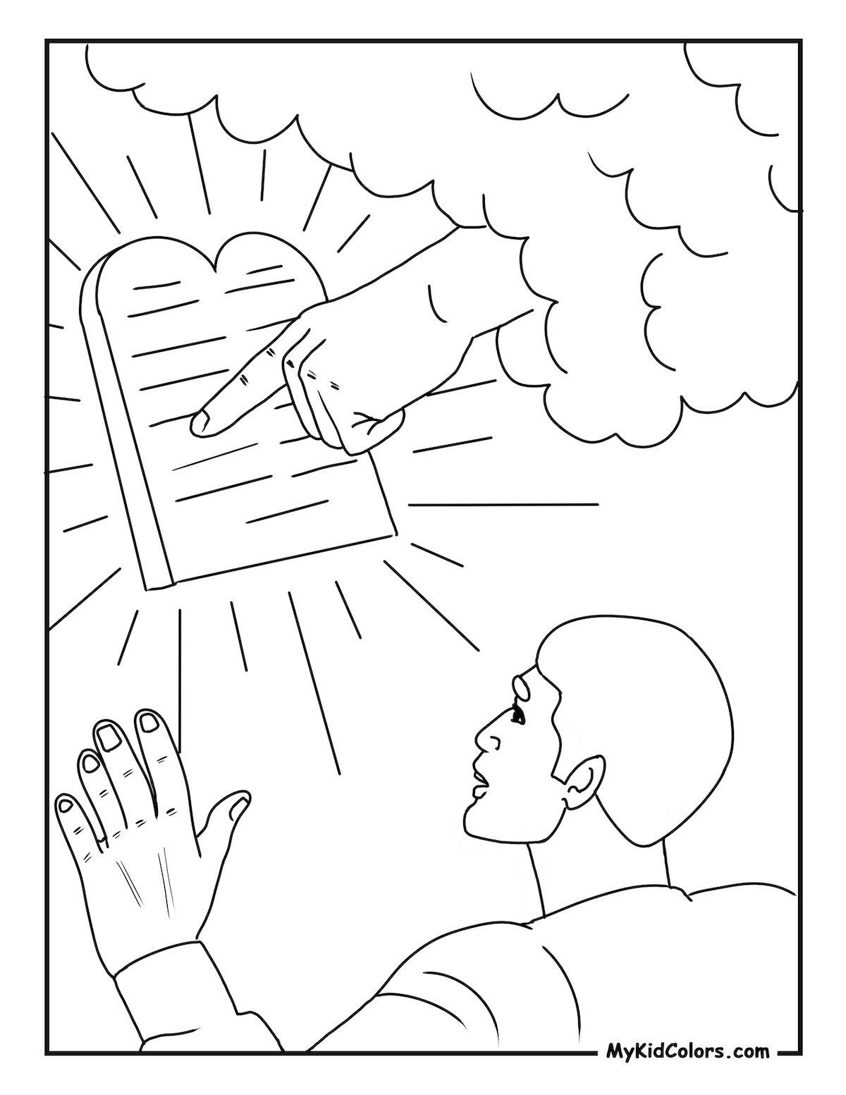 15 Ten Commandments Coloring Pages | Free Bible Printables for Kids