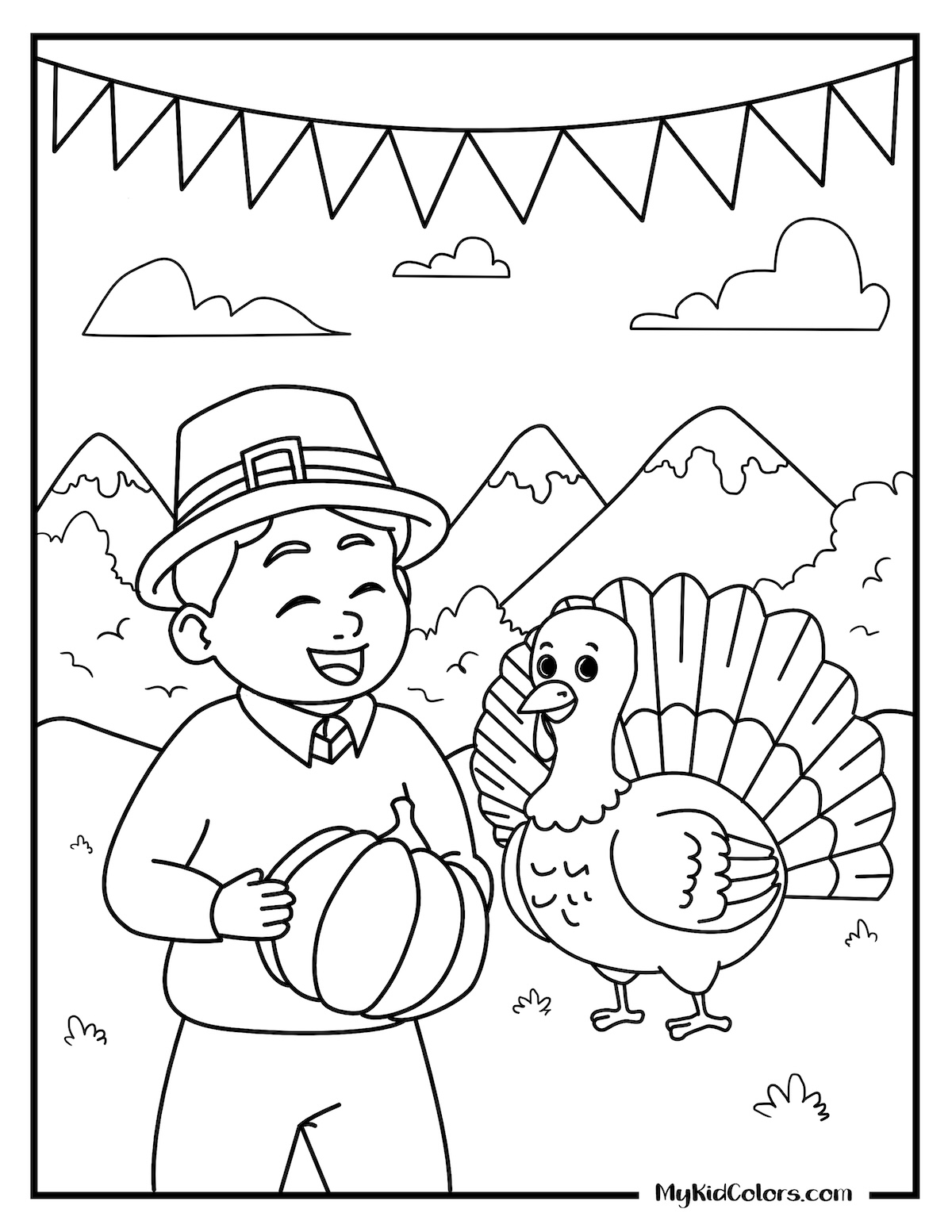 15 Free Thanksgiving Coloring Sheets | Fall Coloring Pages