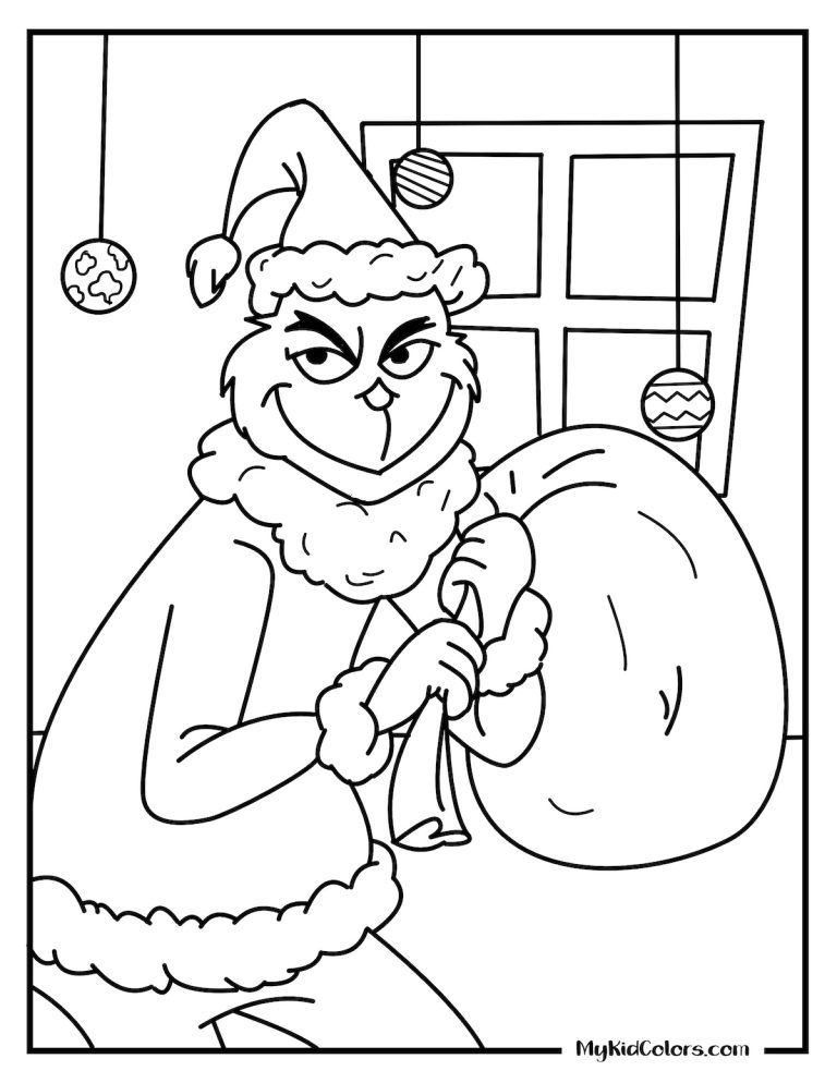 15 Free Grinch Coloring Pages for Kids (Free PDF Printable)