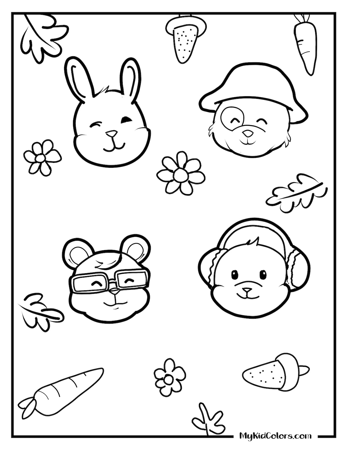 15 Free Printable Cozy Friends Coloring Pages for Creativity