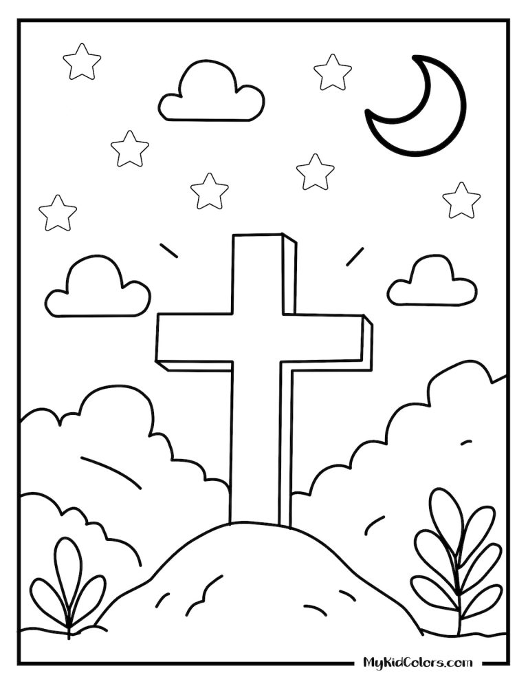 15 Cross Coloring Pages | Free Faith & Easter Printables