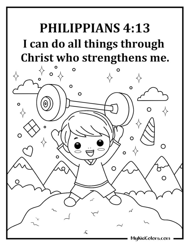 15 Bible Verse Coloring Pages for Kids | Free Scripture Printables