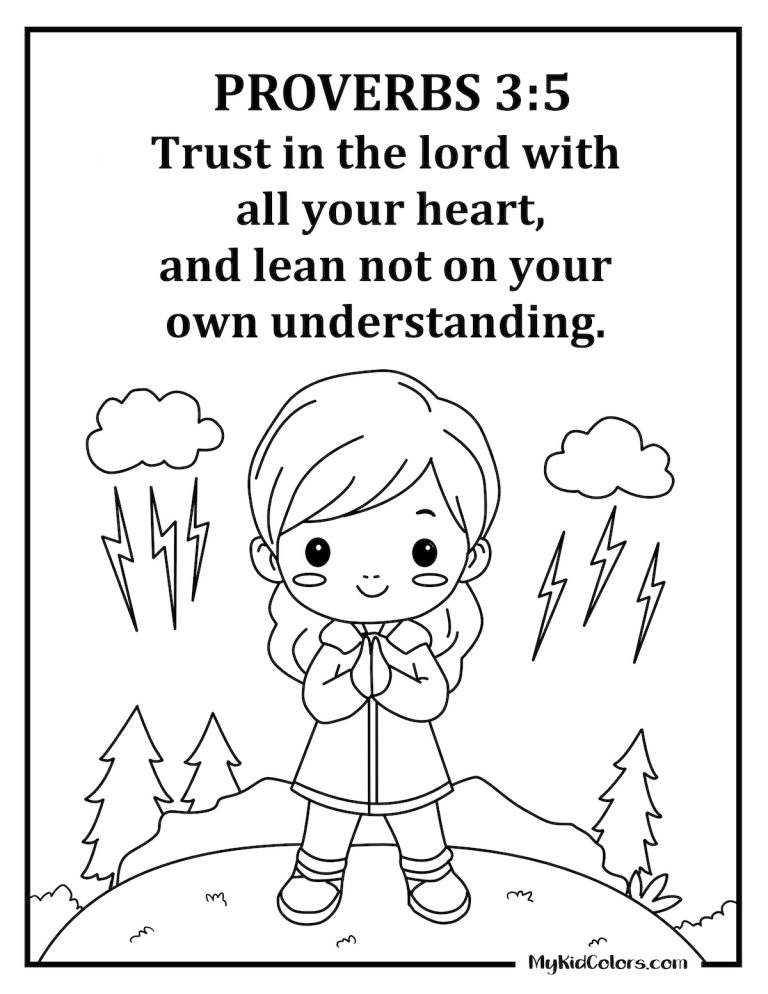 15 Bible Verse Coloring Pages for Kids | Free Scripture Printables