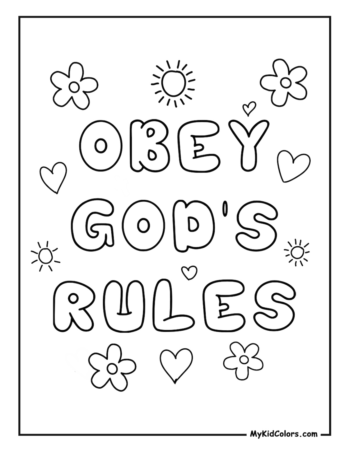 15 Ten Commandments Coloring Pages | Free Bible Printables for Kids