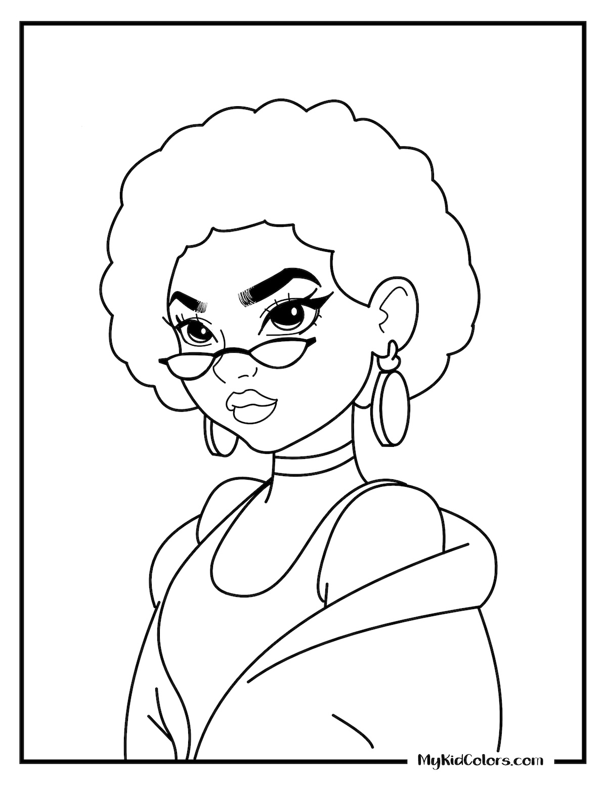 15 Free Baddie Coloring Pages | Trendy Printables for Kids & Teens