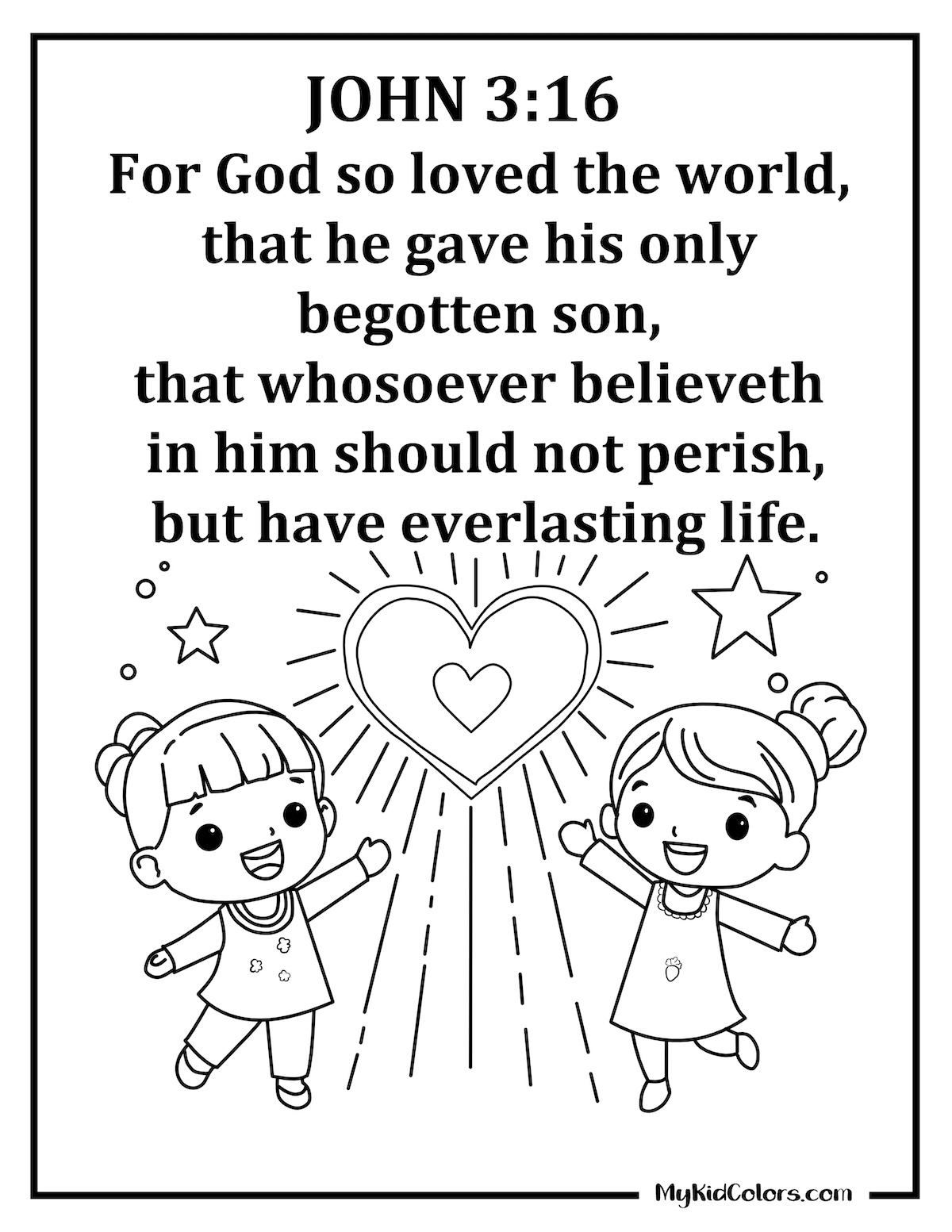 15 Bible Verse Coloring Pages for Kids | Free Scripture Printables