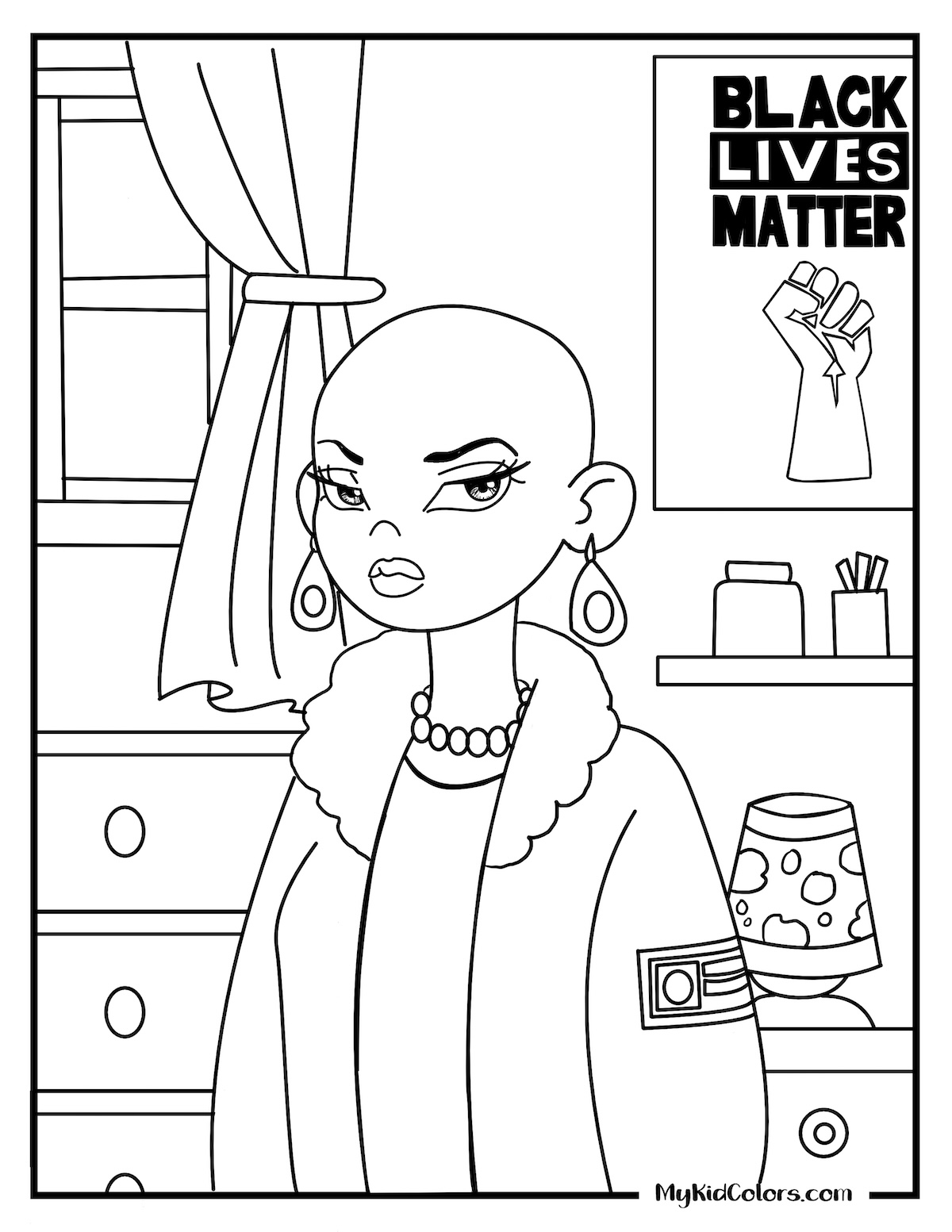 15 Free Baddie Coloring Pages | Trendy Printables for Kids & Teens
