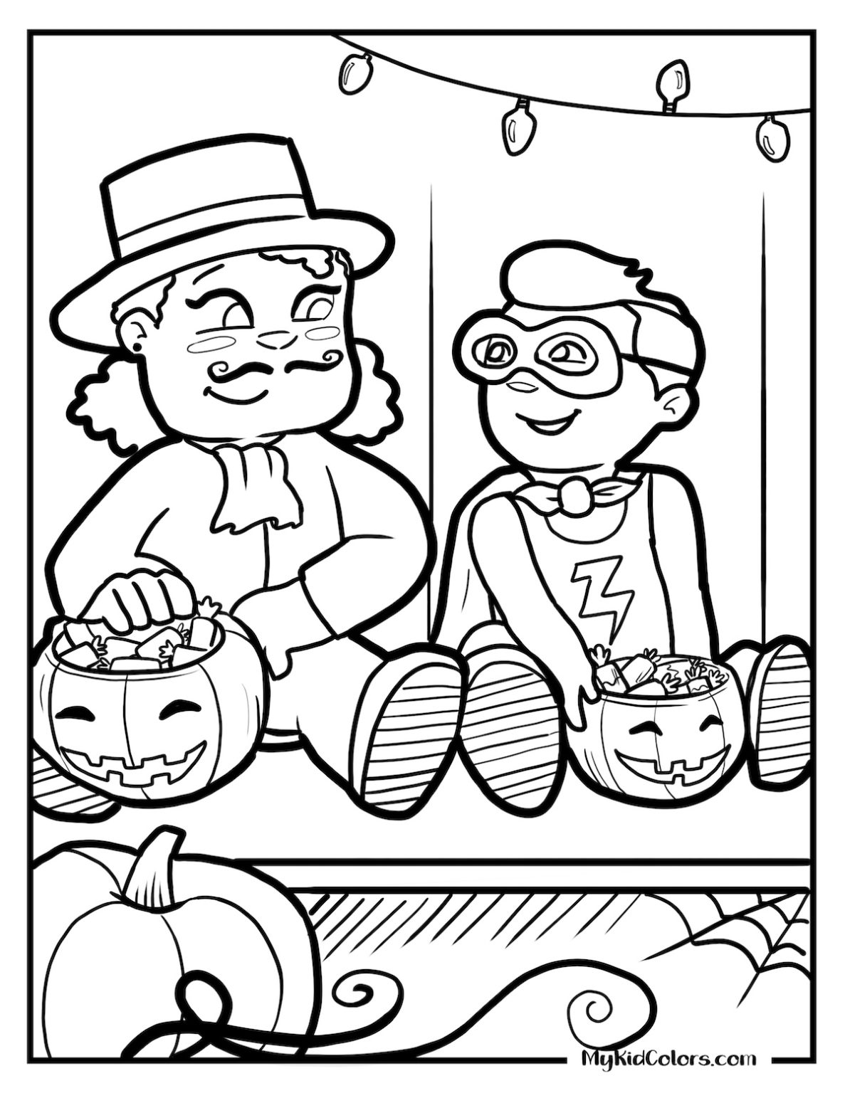 15 Free Halloween Coloring Pages for Kids – Cute and Spooky Printables