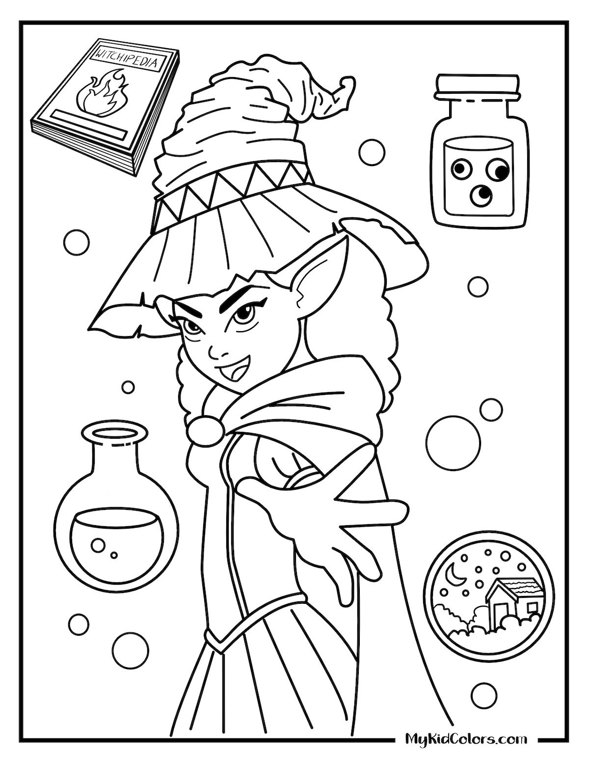15 Free Witch Coloring Pages | Halloween Printables for Kids