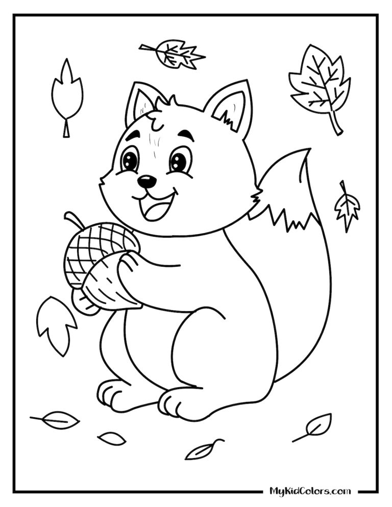 15 Free Fall Coloring Pages to Print for September & Beyond