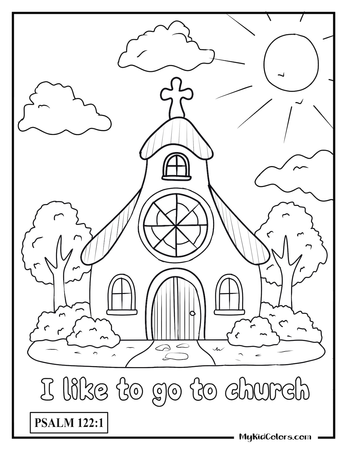 15 Free Church Coloring Pages | Faith-Filled Fun for Kids & Adults