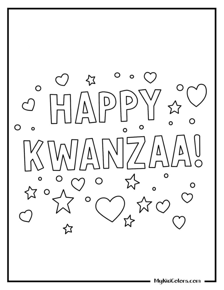 15 Free Kwanzaa Coloring Pages to Celebrate the Season