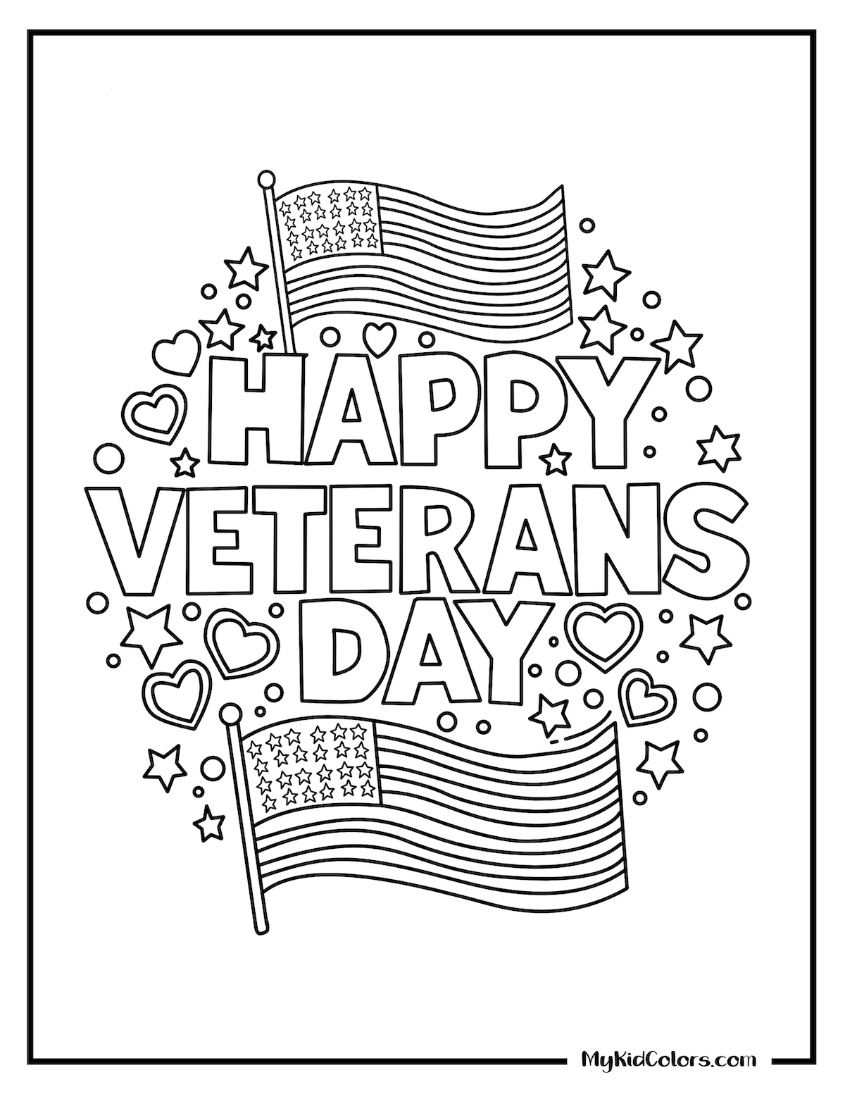15 Free Veterans Day Coloring Page Sheets You Can Print
