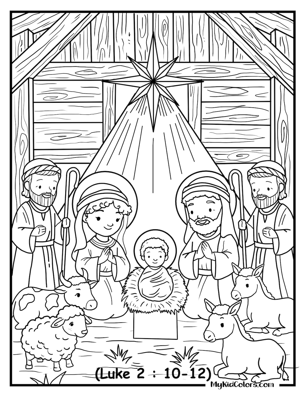 15 Free Advent Coloring Pages for Kids and Families