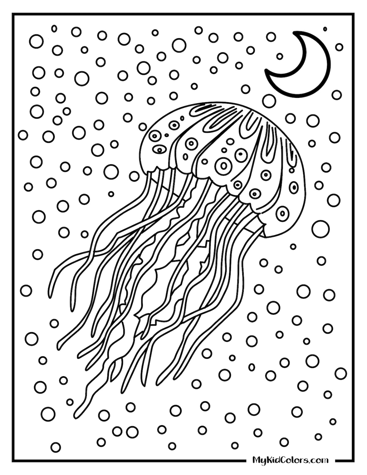 15 Free Jellyfish Coloring Page Sheets for Undersea Fun