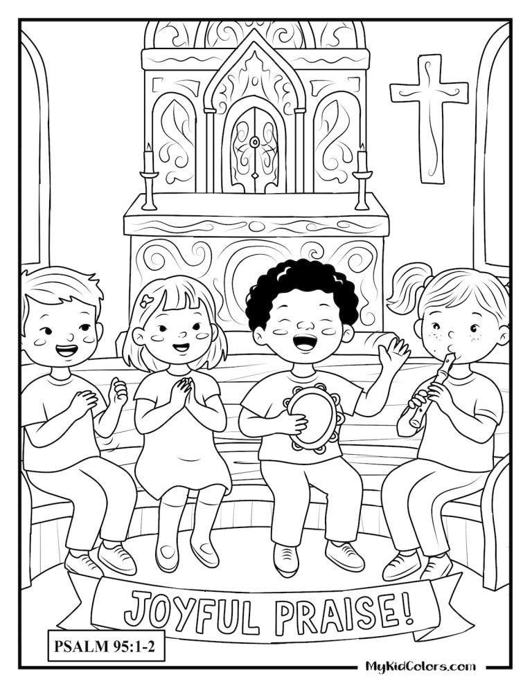 15 Free Church Coloring Pages | Faith-Filled Fun for Kids & Adults