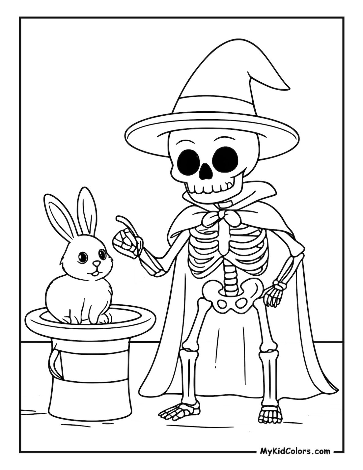 15 Skeleton Coloring Pages – Spooky, Creative & Free Designs for Kids