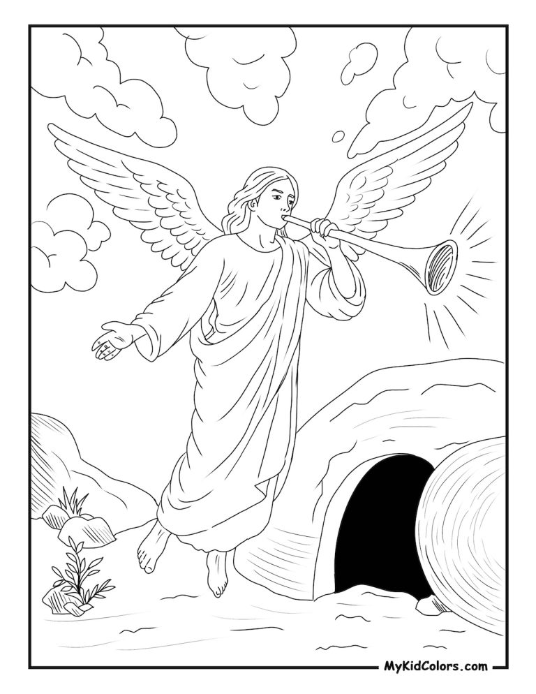 15 Resurrection Coloring Pages | He Is Risen, The Cross & Easter Story ...