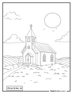 15 Free Church Coloring Pages | Faith-Filled Fun for Kids & Adults
