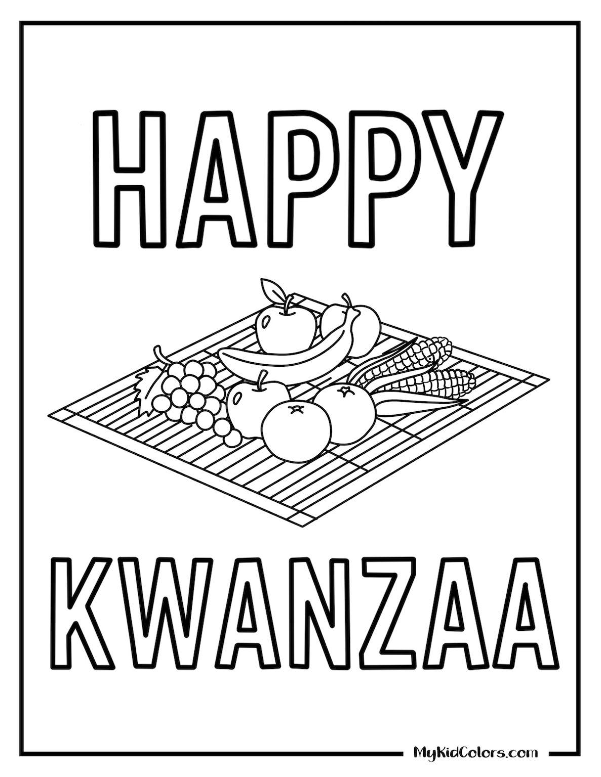 15 Free Kwanzaa Coloring Pages to Celebrate the Season