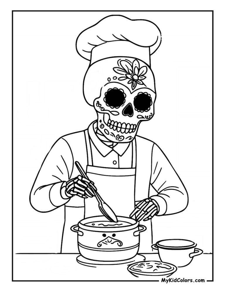 15 Skeleton Coloring Pages – Spooky, Creative & Free Designs for Kids
