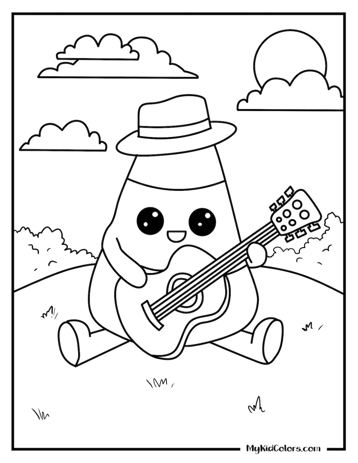 15 Free Candy Corn Coloring Pages | Free Cute Halloween Printables