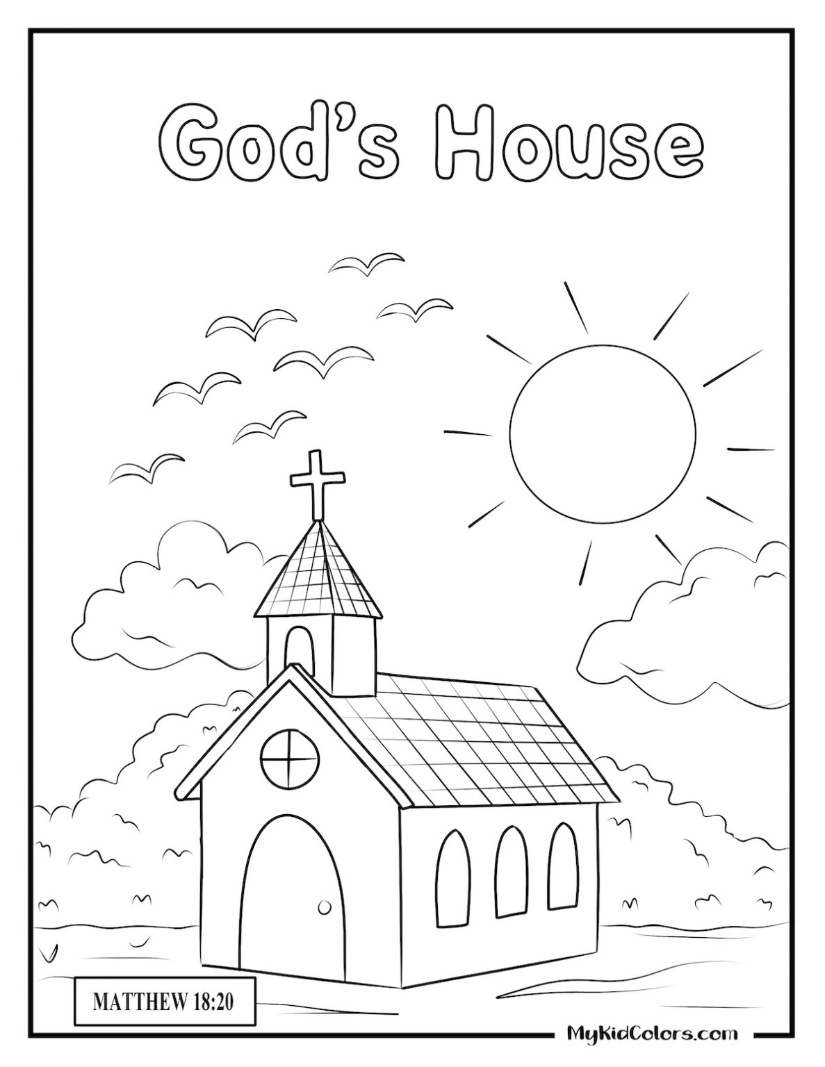 15 Free Church Coloring Pages | Faith-Filled Fun for Kids & Adults