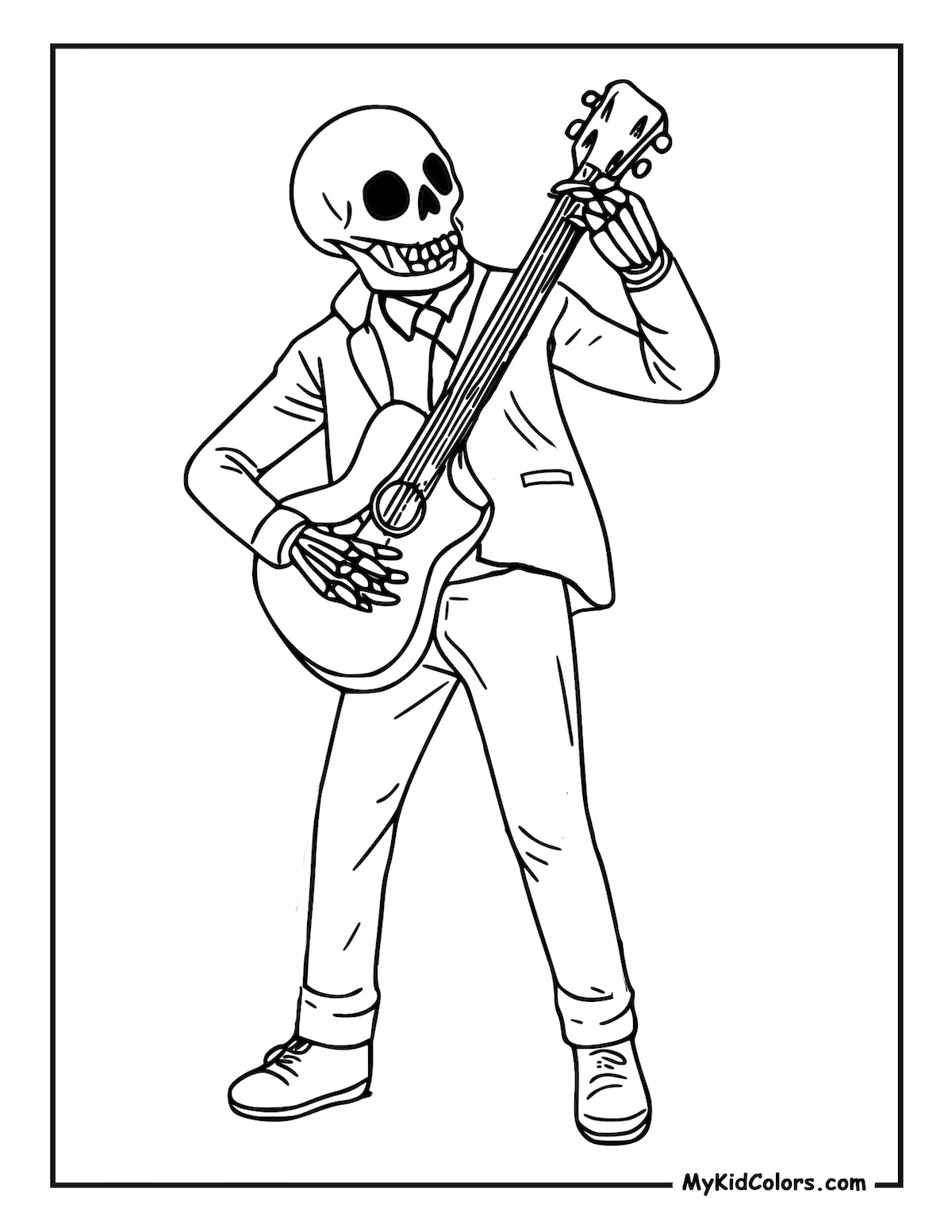 15 Skeleton Coloring Pages – Spooky, Creative & Free Designs for Kids