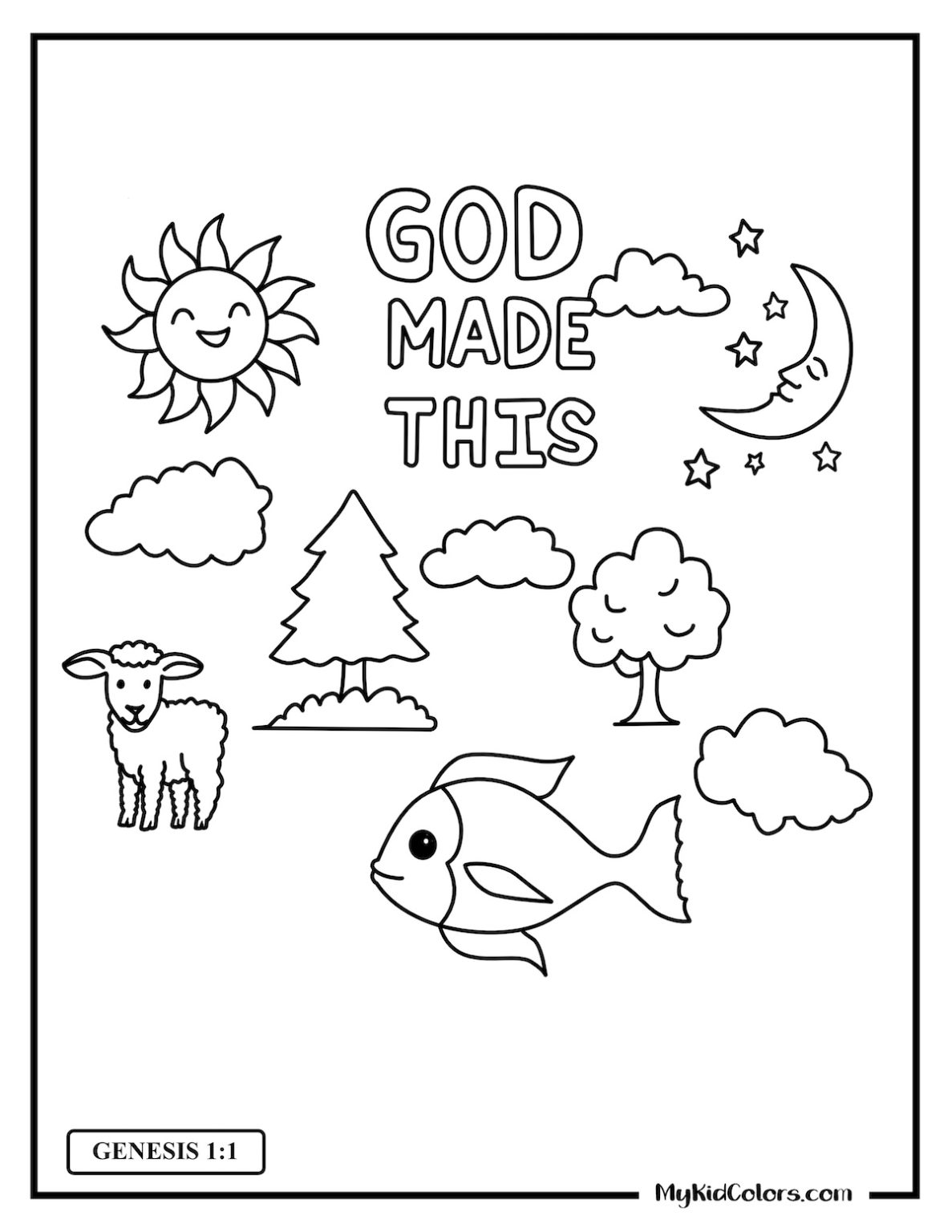 15 God Coloring Pages for Kids | Faith-Filled Printables for Sunday ...