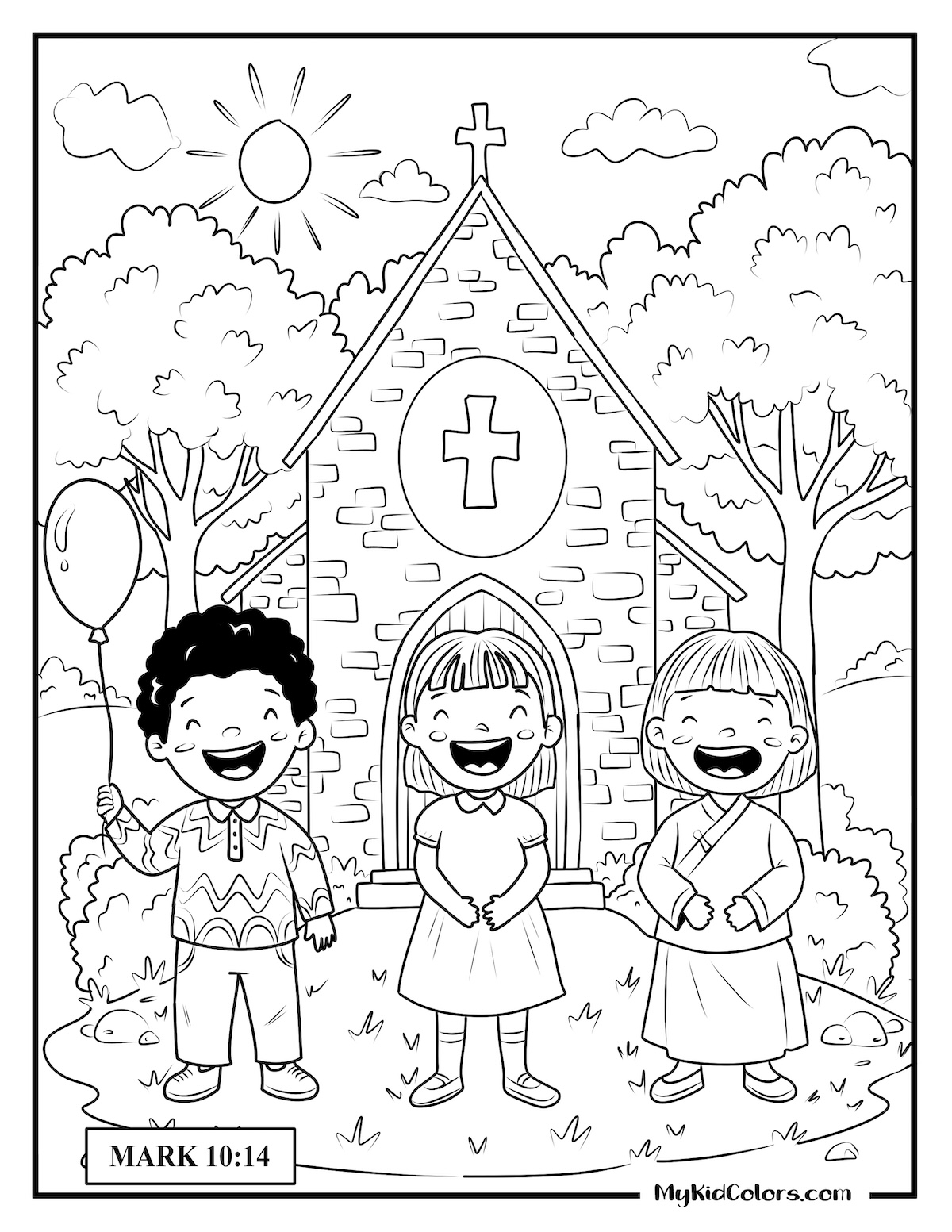 15 Free Church Coloring Pages | Faith-Filled Fun for Kids & Adults