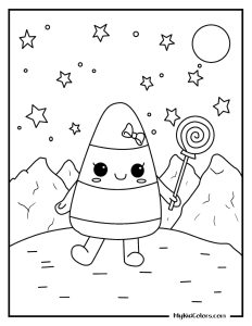 15 Free Candy Corn Coloring Pages | Free Cute Halloween Printables