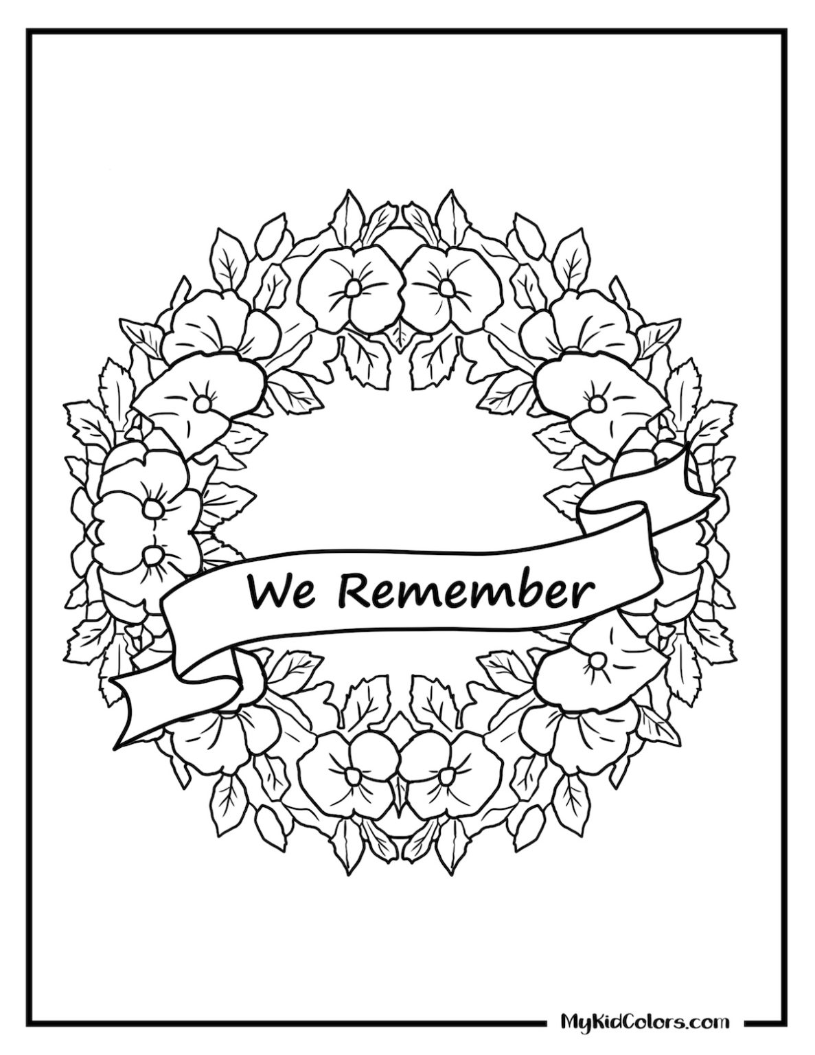 15 Free Remembrance Day Coloring Pages for Kids & Adults