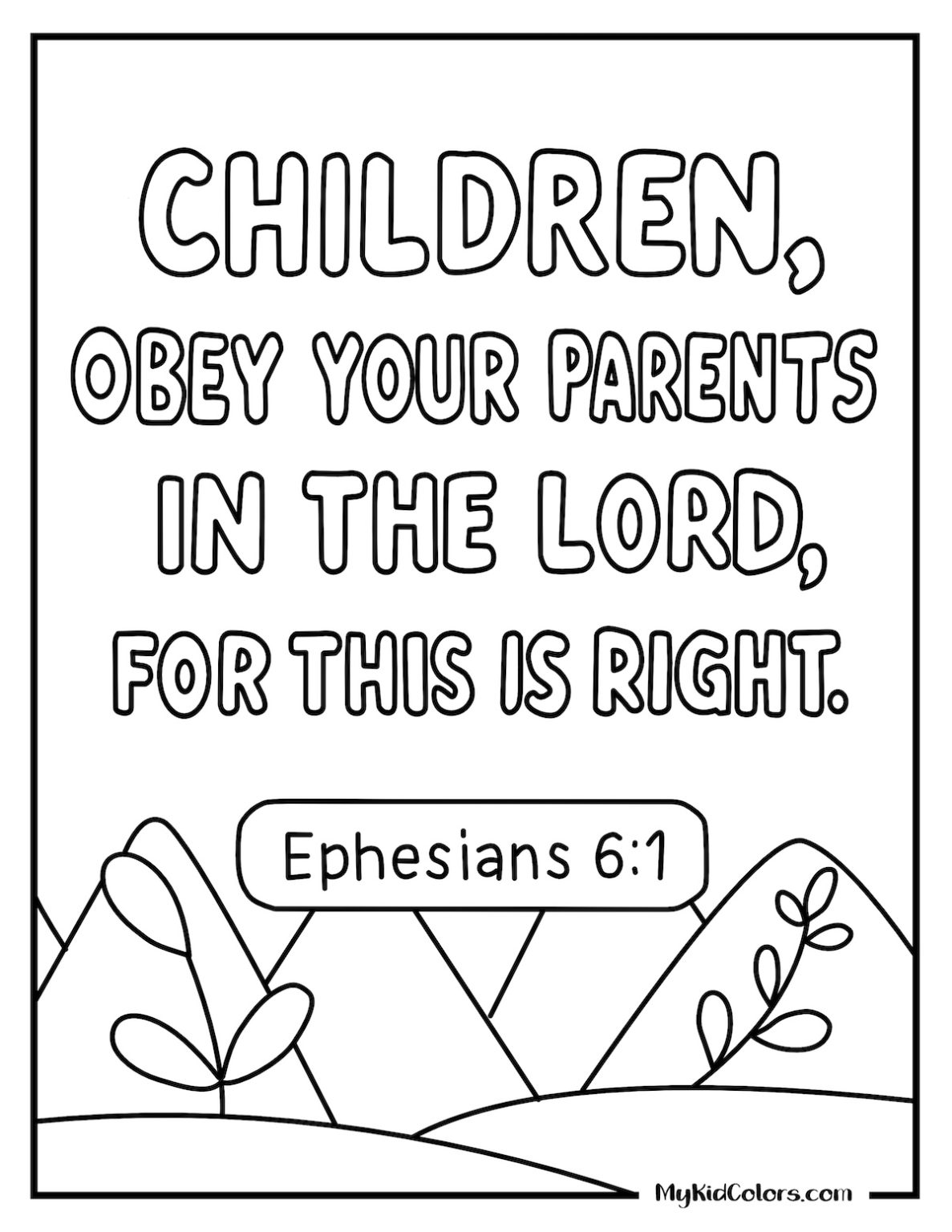 15 Scripture Coloring Sheets for Kids | Bible Verses That Inspire Faith