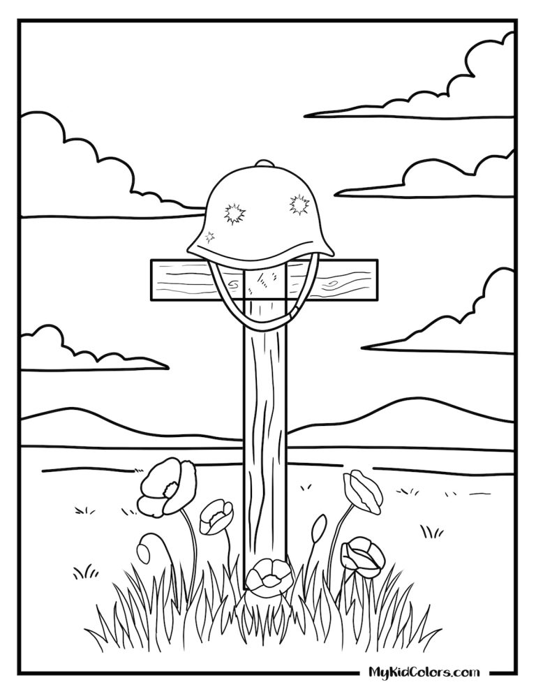 15 Free Remembrance Day Coloring Pages for Kids & Adults