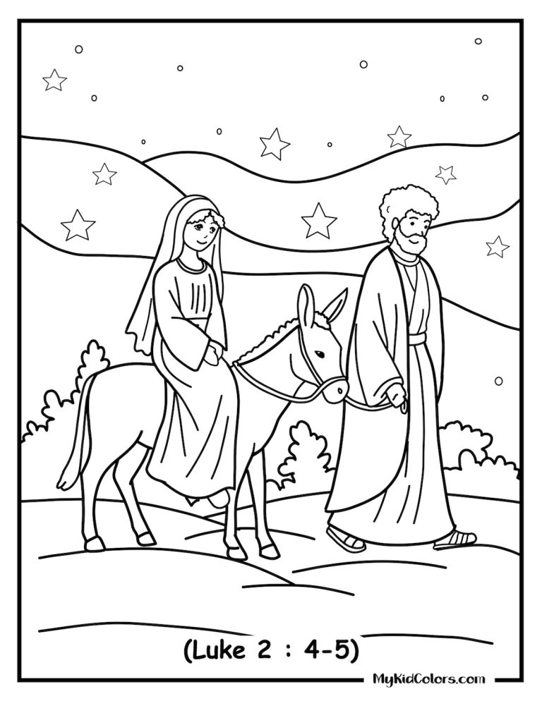 15 Free Advent Coloring Pages for Kids and Families