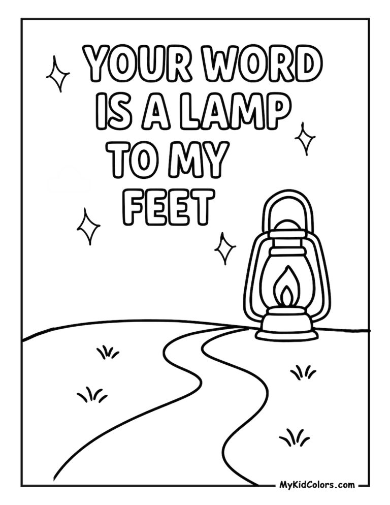 15 Psalms Coloring Pages Filled with Scripture & Encouragement for Kids