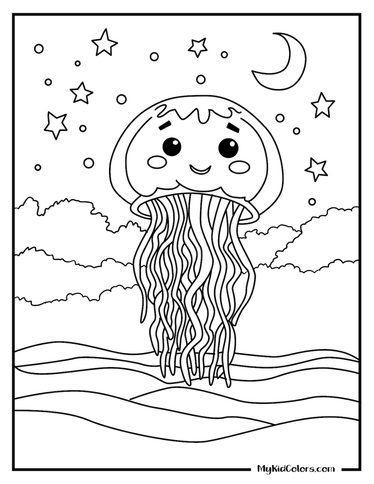 15 Free Jellyfish Coloring Page Sheets for Undersea Fun