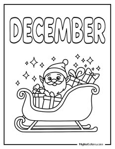 15 December Coloring Pages | Cozy Holiday Scenes for Kids to Enjoy