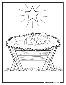 15 Free Baby Jesus Coloring Pages (Free PDF Printables)