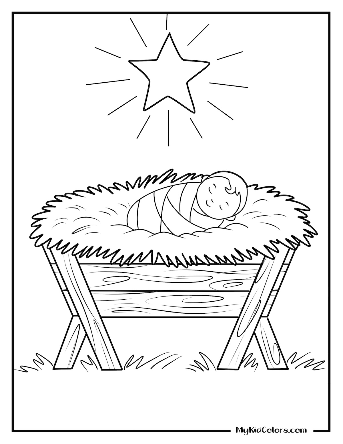 15 Free Baby Jesus Coloring Pages (Free PDF Printables)