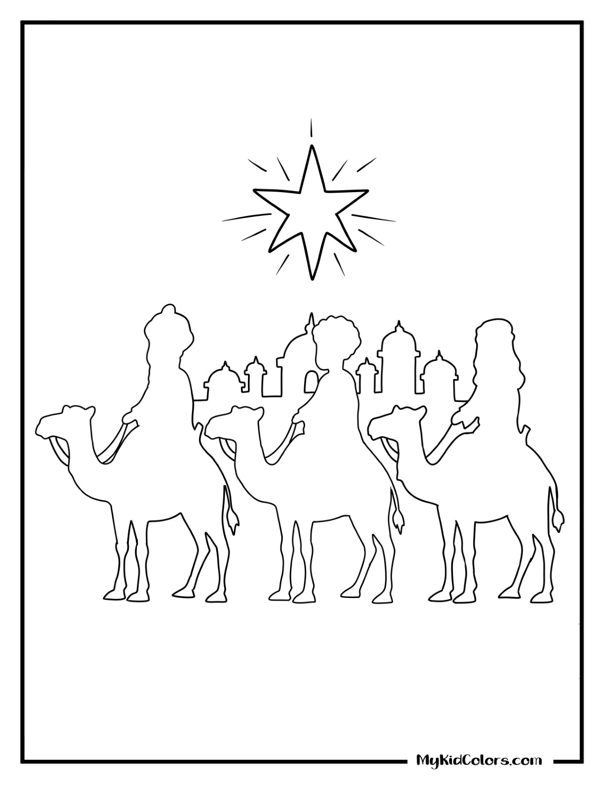 15 Free Three Wise Men Coloring Page (Free PDF Printables)