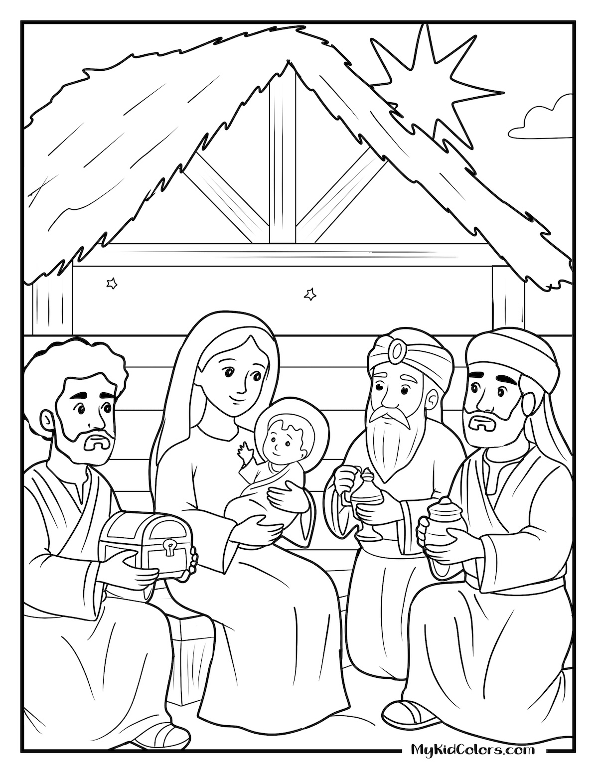 15 Free Baby Jesus Coloring Pages (Free PDF Printables)