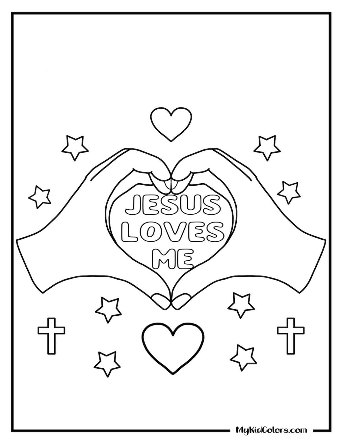 15 Free Jesus Loves Me Coloring Pages (Free PDF Printables)