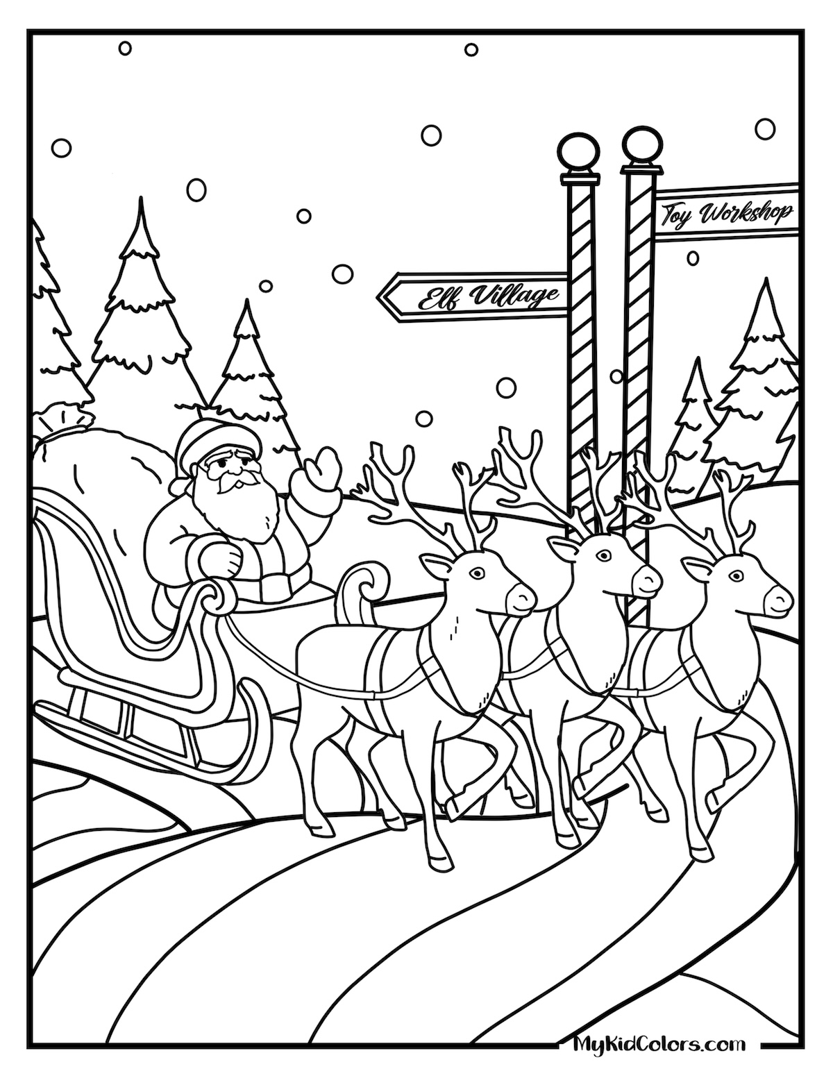 15 North Pole Coloring Pages for Kids (Free PDF Printables)