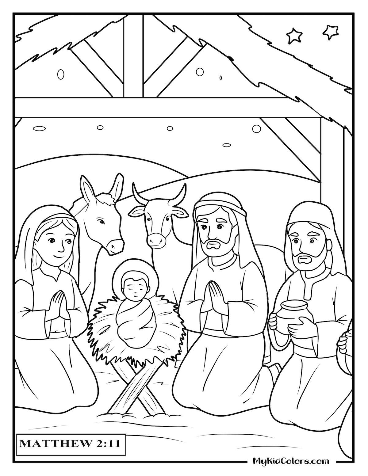 15 Free Baby Jesus Coloring Pages (Free PDF Printables)