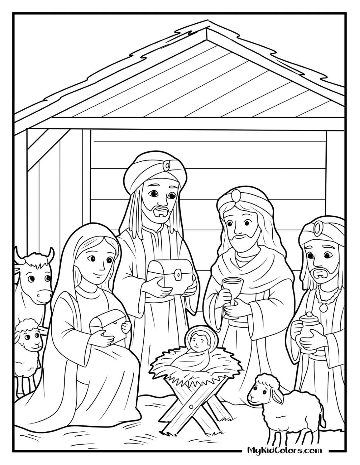 15 Free Three Wise Men Coloring Page (Free PDF Printables)