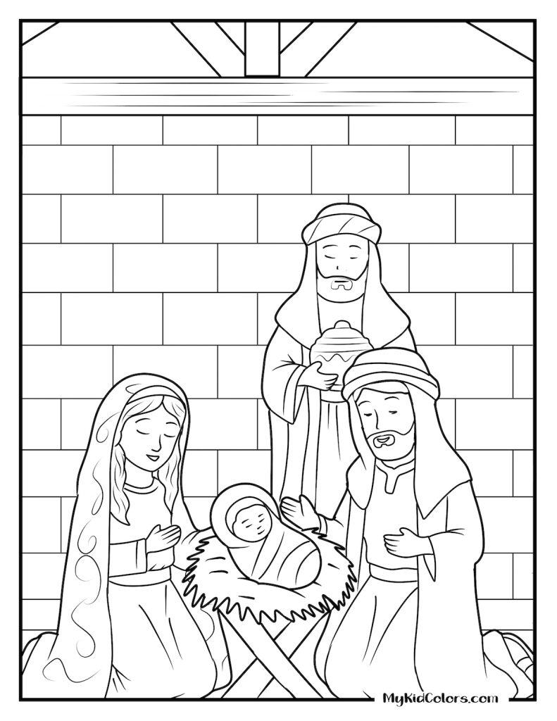 15 Free Baby Jesus Coloring Pages (Free PDF Printables)